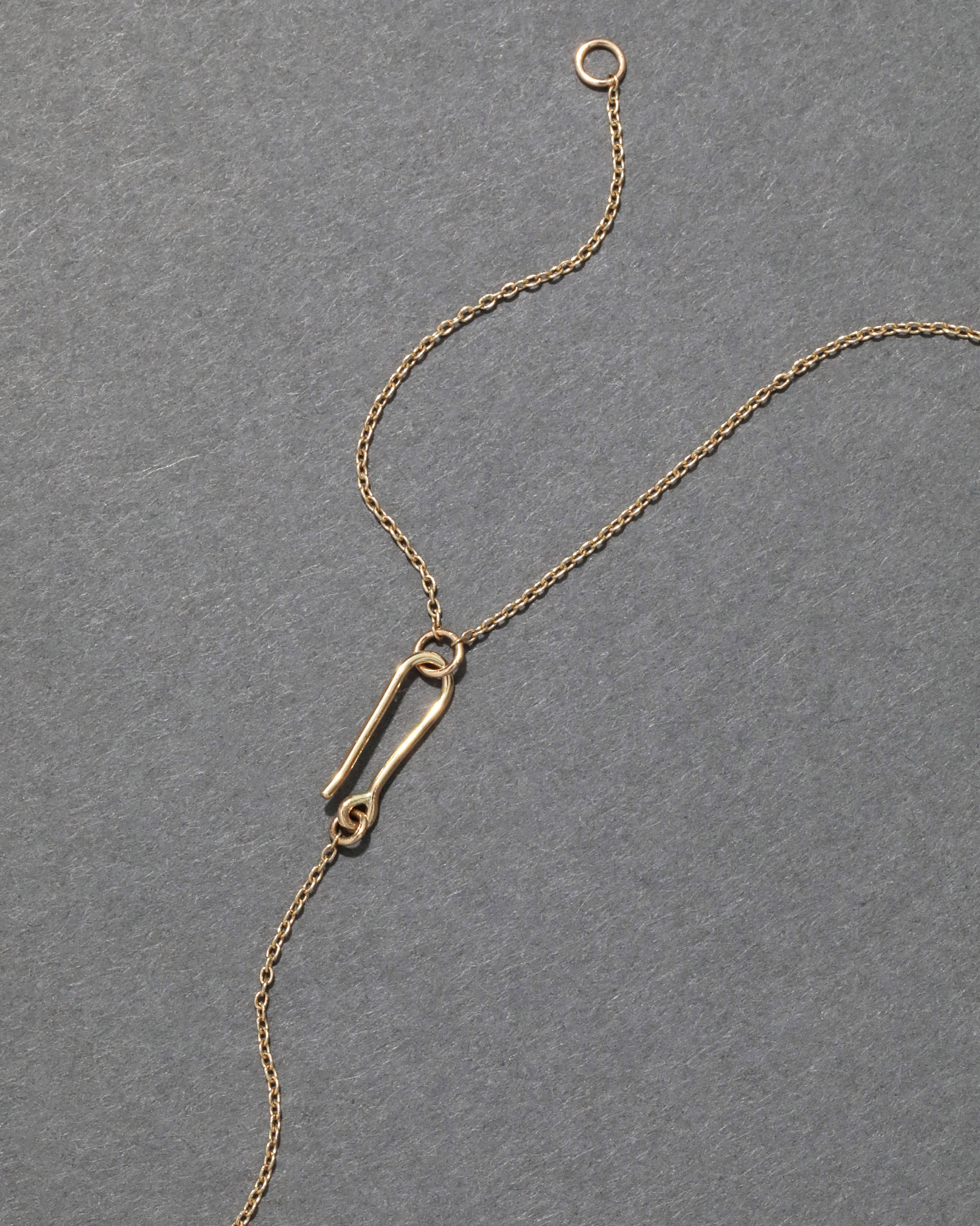 14k Gold & Sterling Silver Cut Luminous Crystal Drop Pendant Necklace