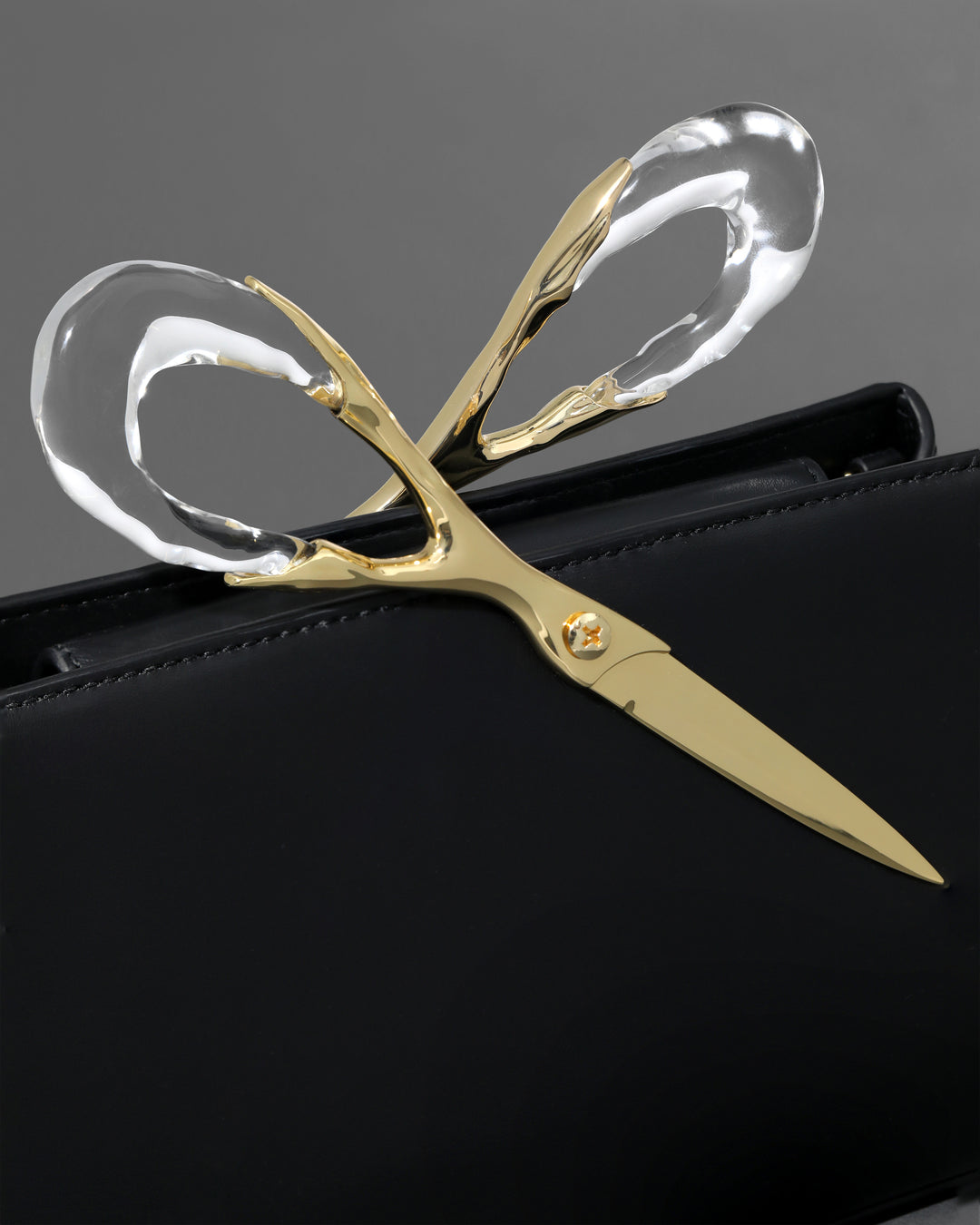 The Scissor Clutch in Black Leather | Alexis Bittar