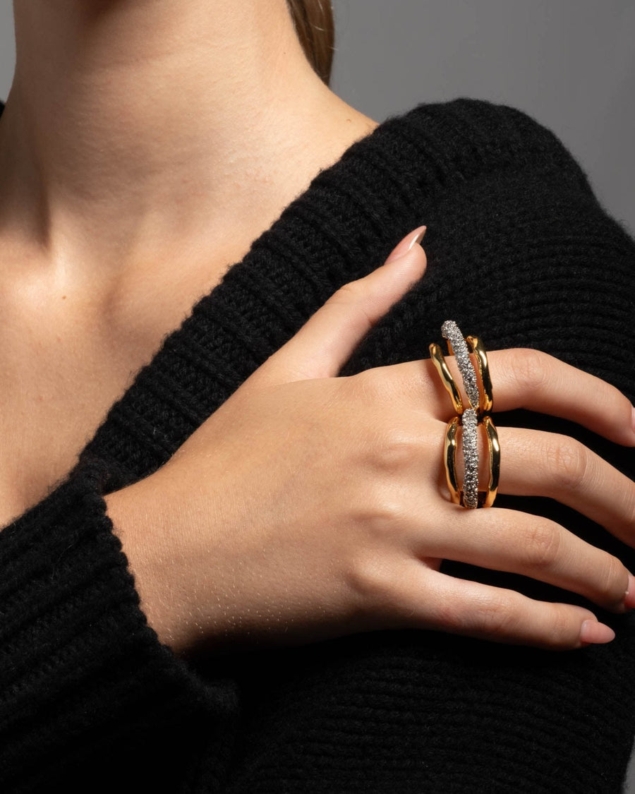 Solanales Crystal Orbiting Ring | Alexis Bittar