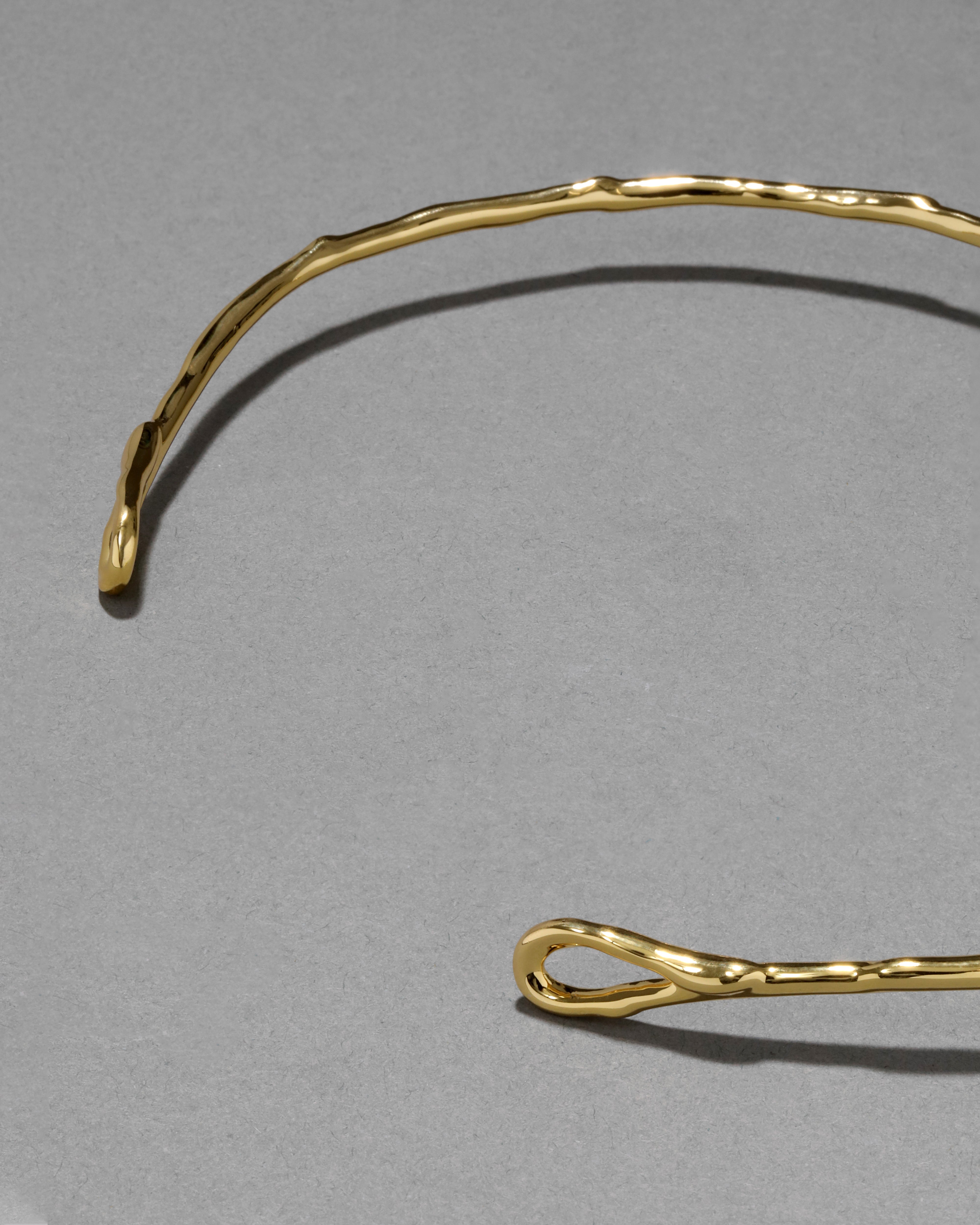 Asterales Gold Floating Collar Necklace | Crystal Gold Collar Necklace