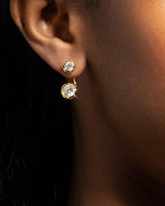 Front-Back Earrings | Designer Gold & Silver Front-Back Earrings