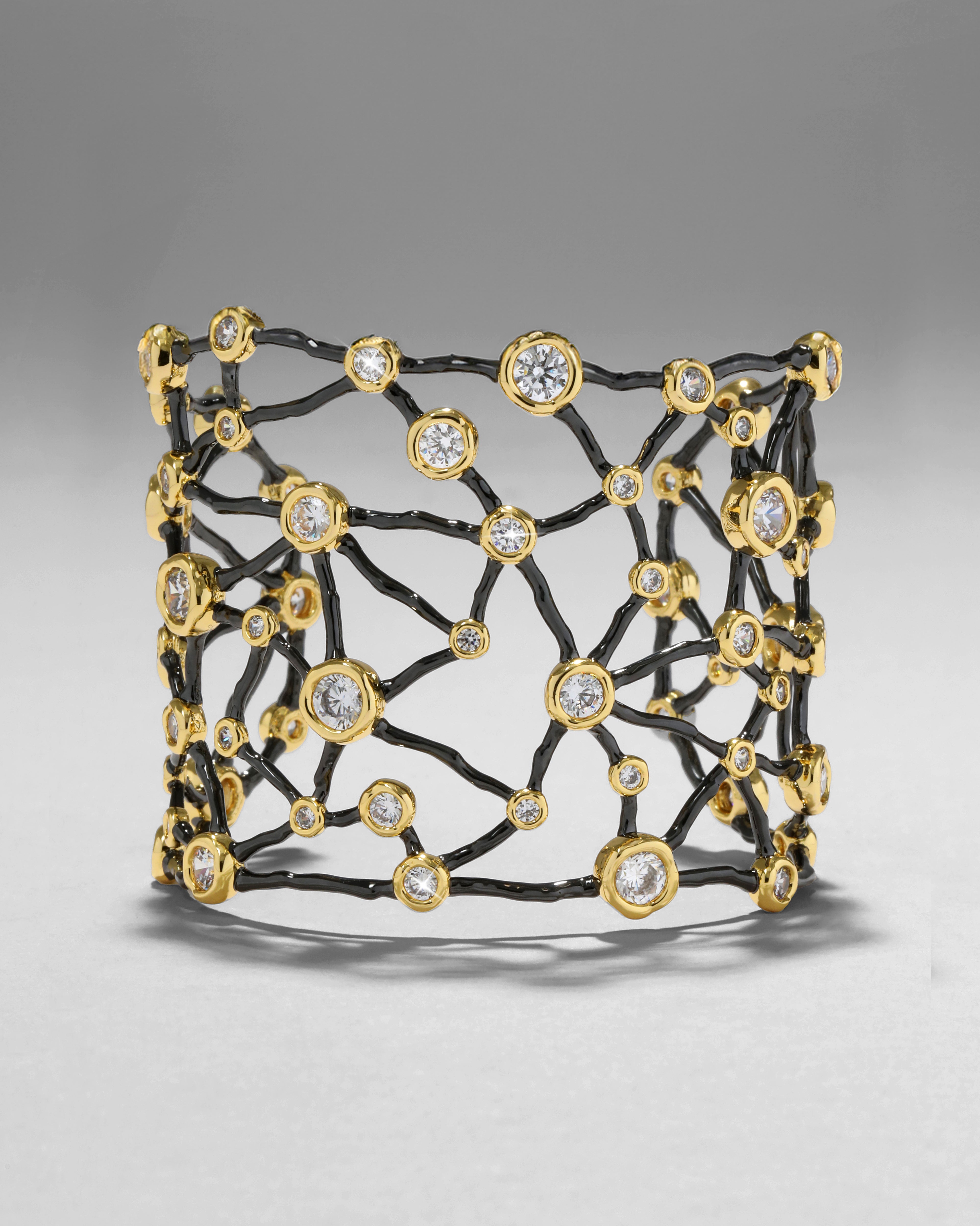 Asterales Noir Celestial Wide Cuff Bracelet | Celestial Cuff Bracelet