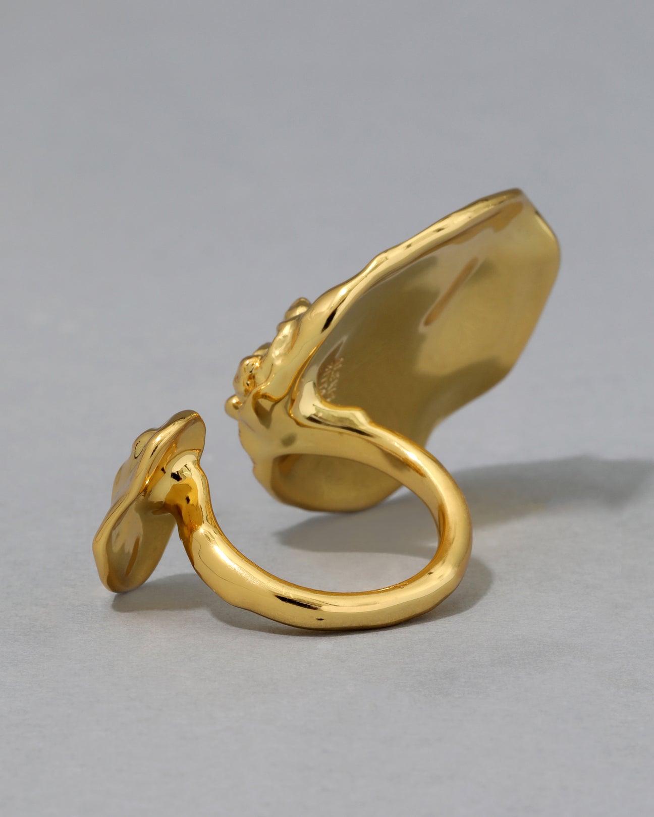 Brut Gold Double Disc Ring | Alexis Bittar