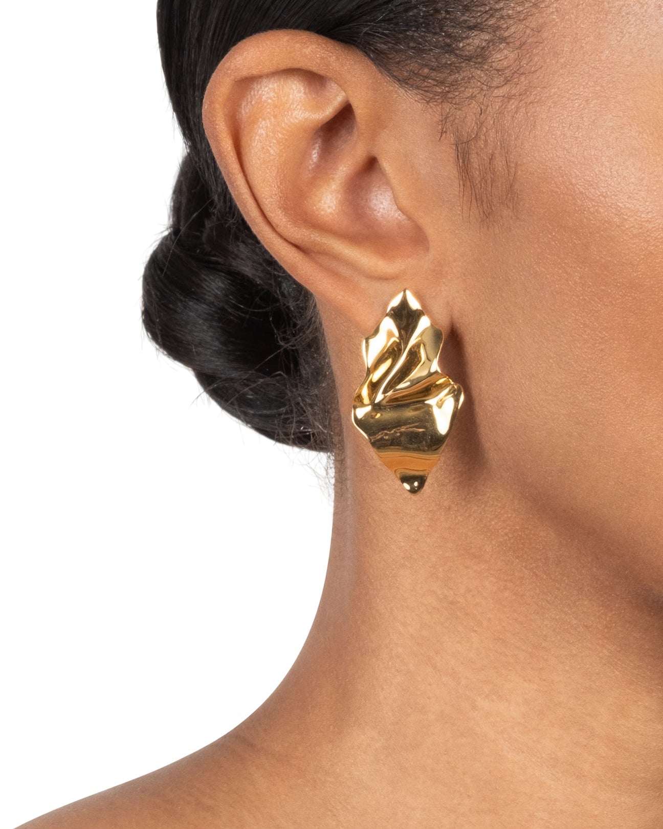 Crumpled Metal Post Earring – ALEXIS BITTAR