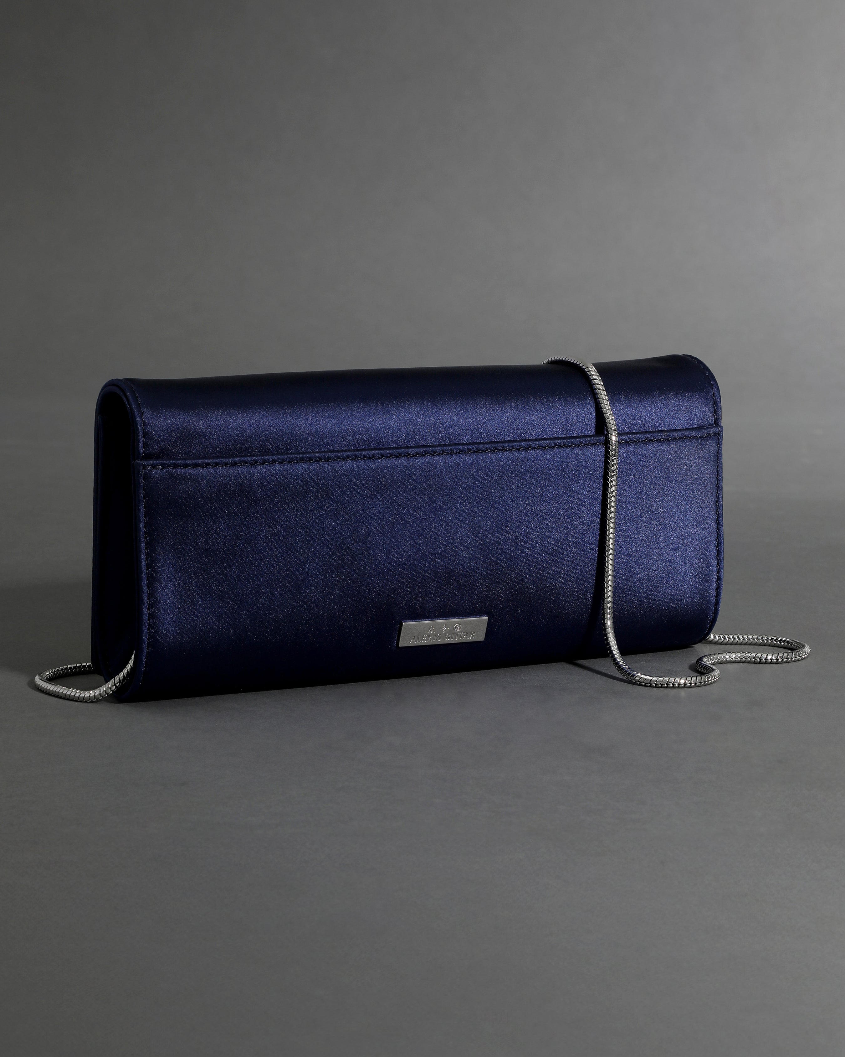 Crystal Curve Clutch- Royal Navy