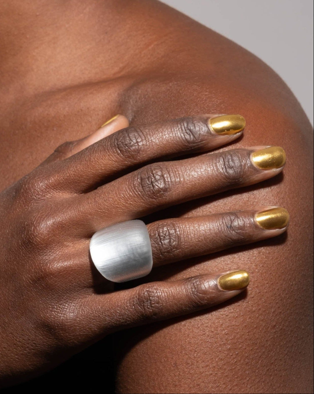 Silver Lucite Block Ring | Silver Block Ring | Alexis Bittar