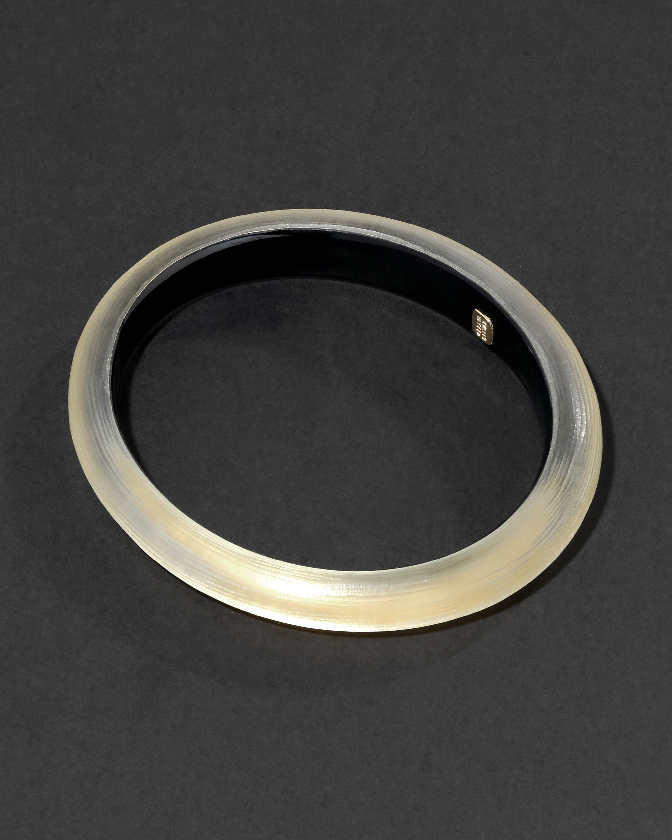 Gold Luminous Lucite Skinny Bangle Bracelet | Skinny Gold Bangle