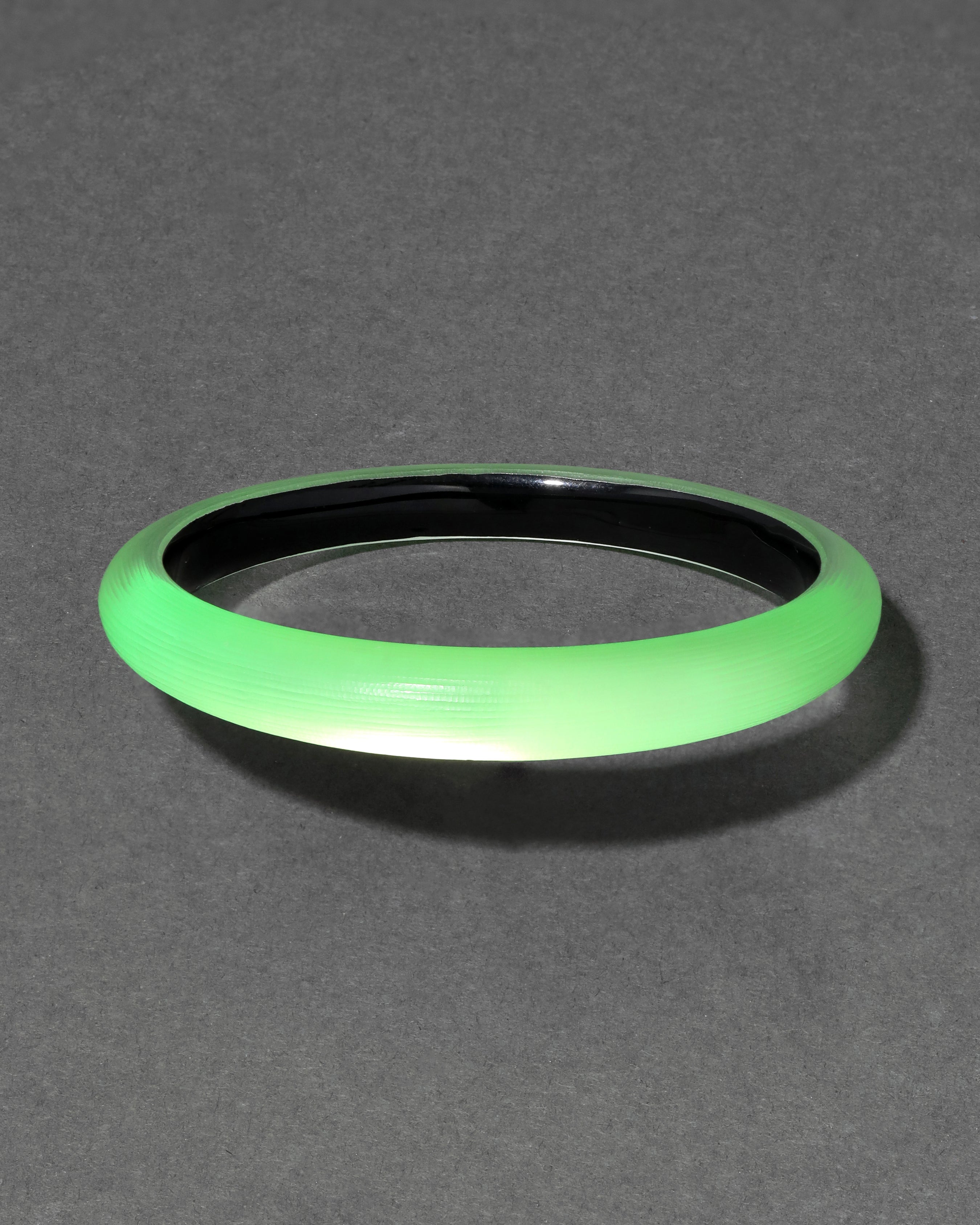 Neon Green Luminous Lucite Skinny Bangle Bracelet | Green Skinny Bangle