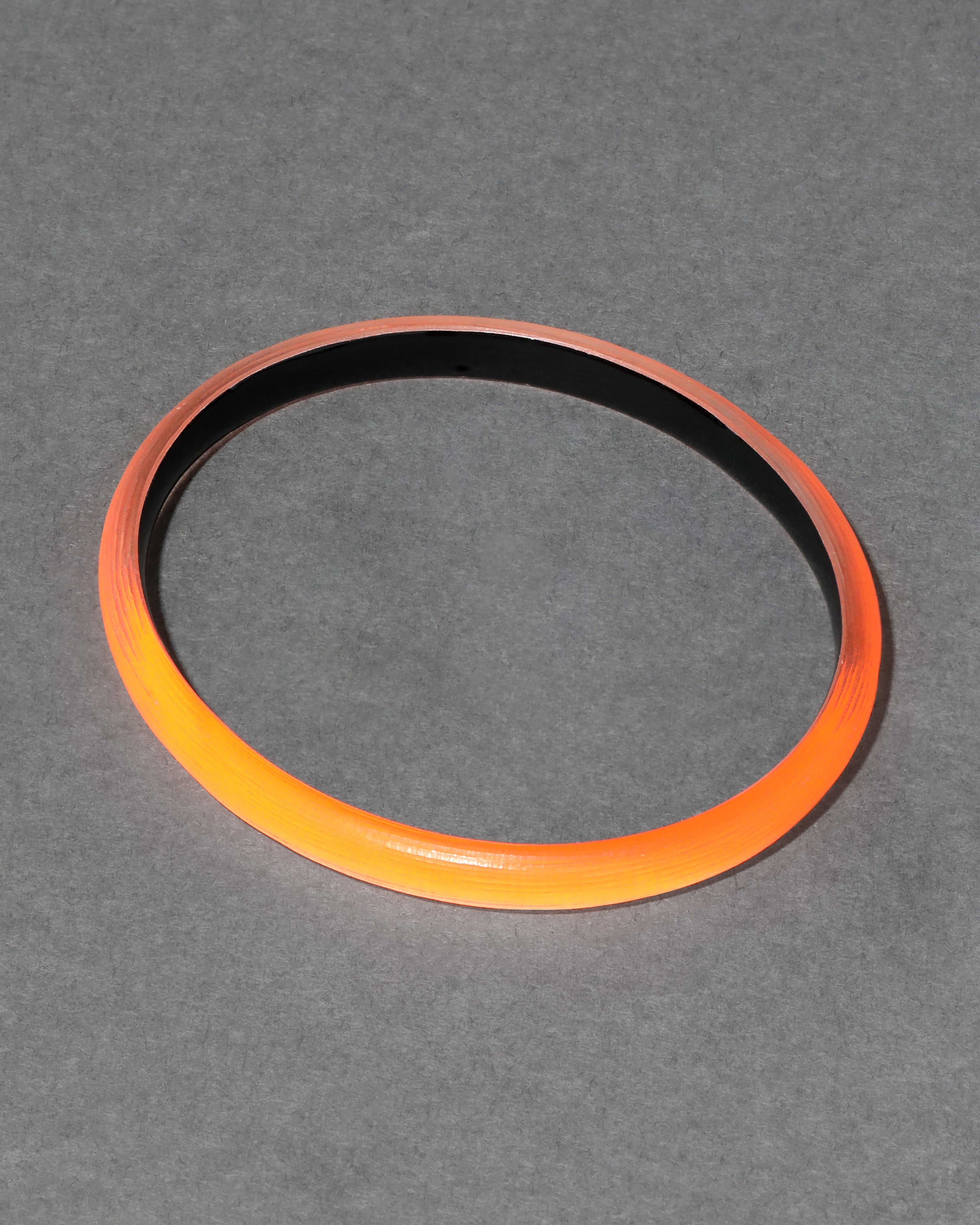 Neon Orange Luminous Lucite Super Skinny Bangle Bracelet