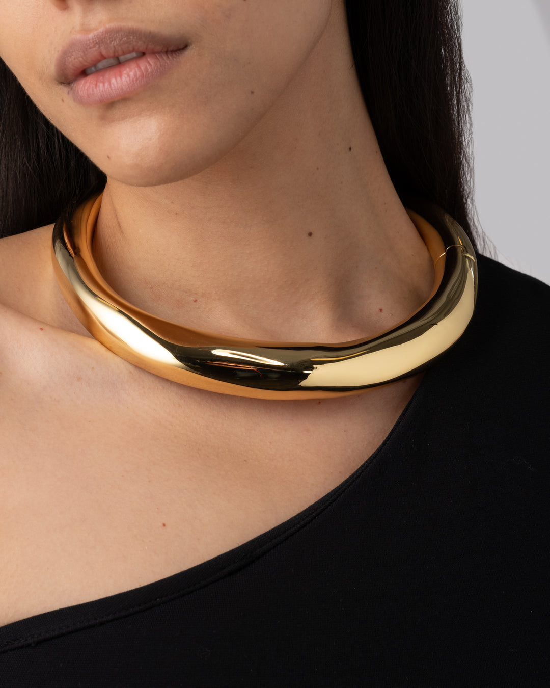 Metal Hinge Collar | 14K Gold Plated Collar Necklace | Alexis Bittar