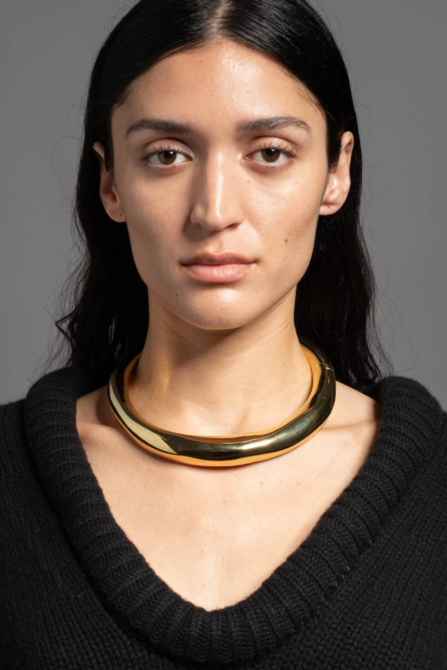 Metal Hinge Collar | 14K Gold Plated Collar Necklace | Alexis Bittar