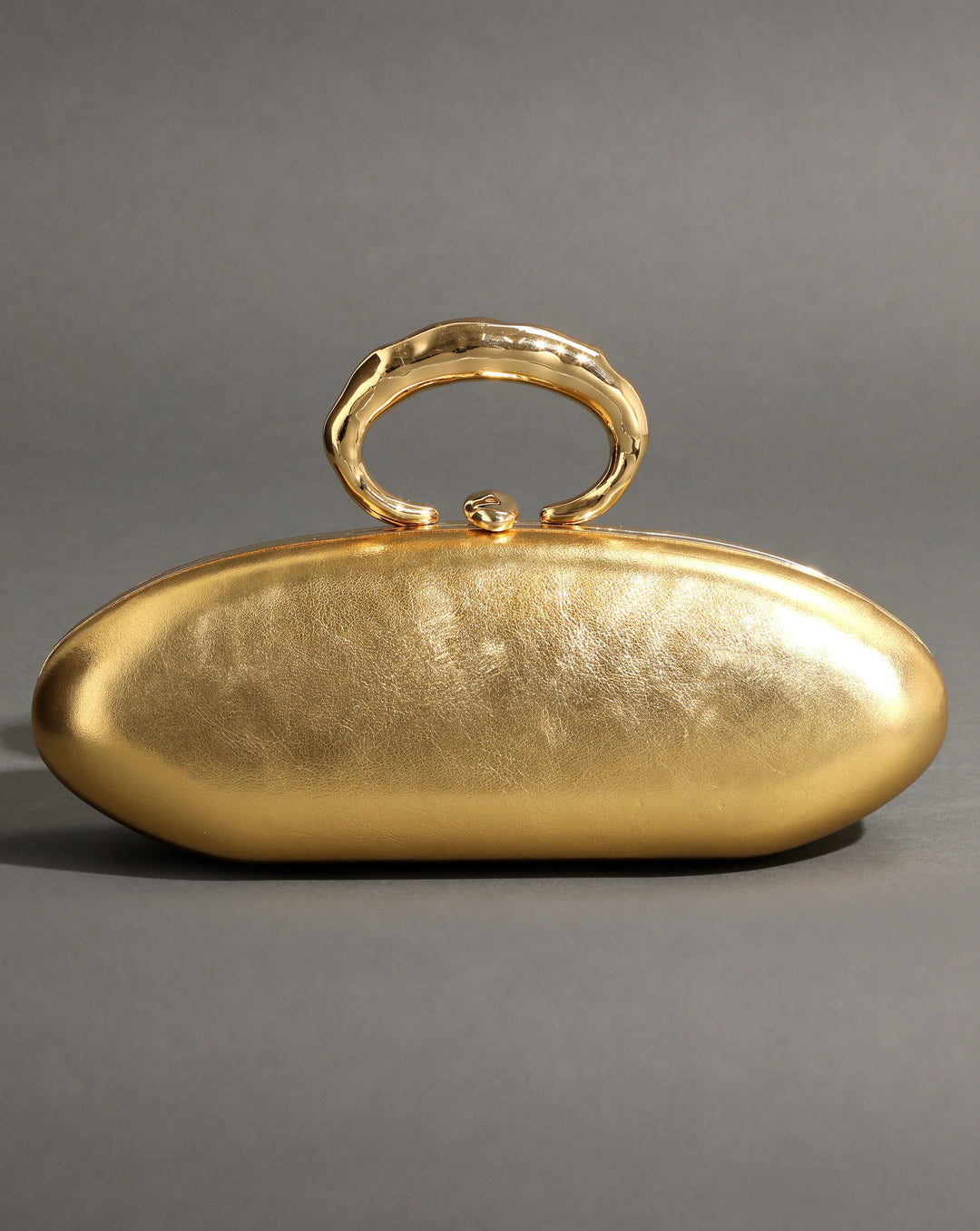 Gold Molten Gold Bullet Minaudière | Alexis Bittar