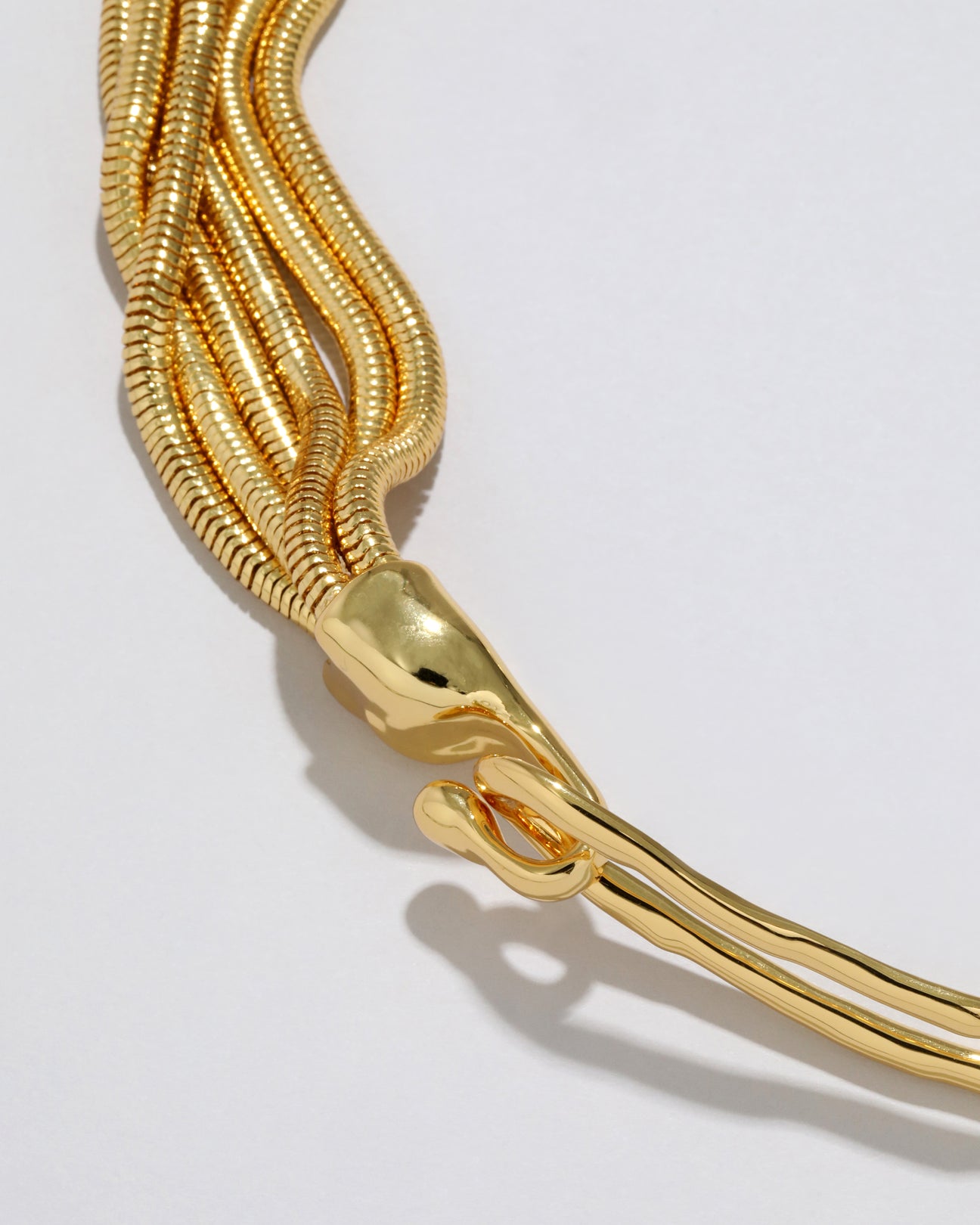 Molten Gold Intertwined Snake Chain Necklace | Alexis Bittar