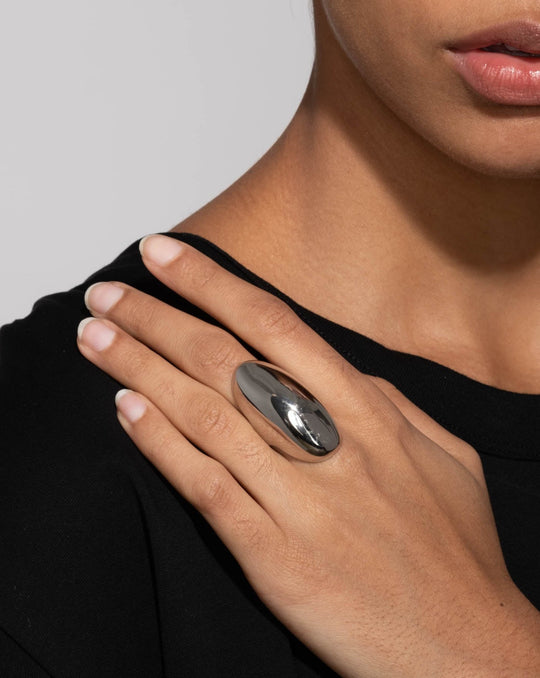 Molten Silver Knuckle Ring | Alexis Bittar