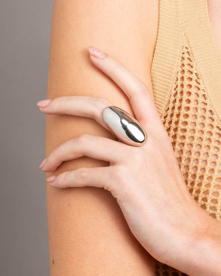 Molten Silver Knuckle Ring | Alexis Bittar