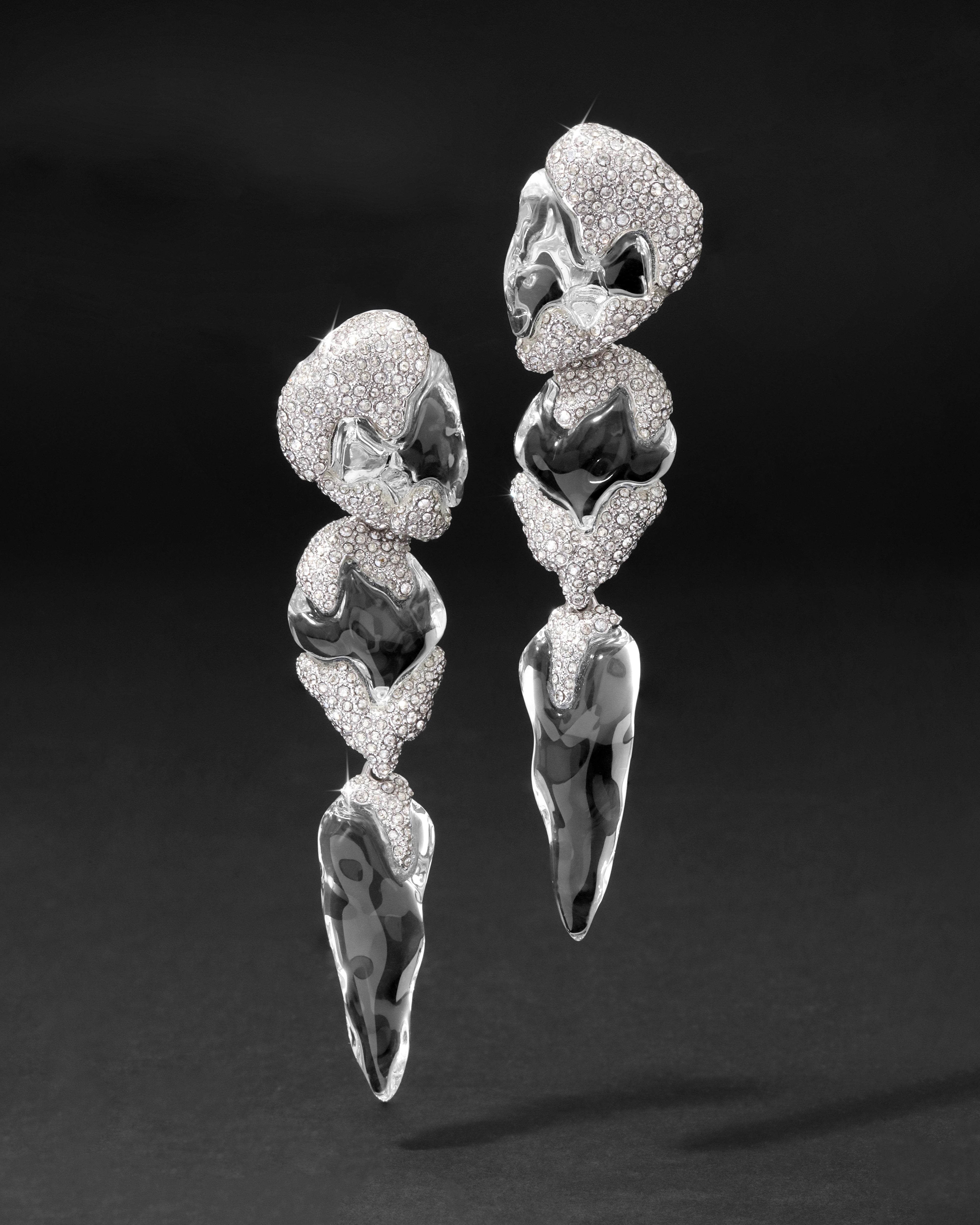 Silverlake Lucite Large Clip Earrings | Large Clip-on Earrings
