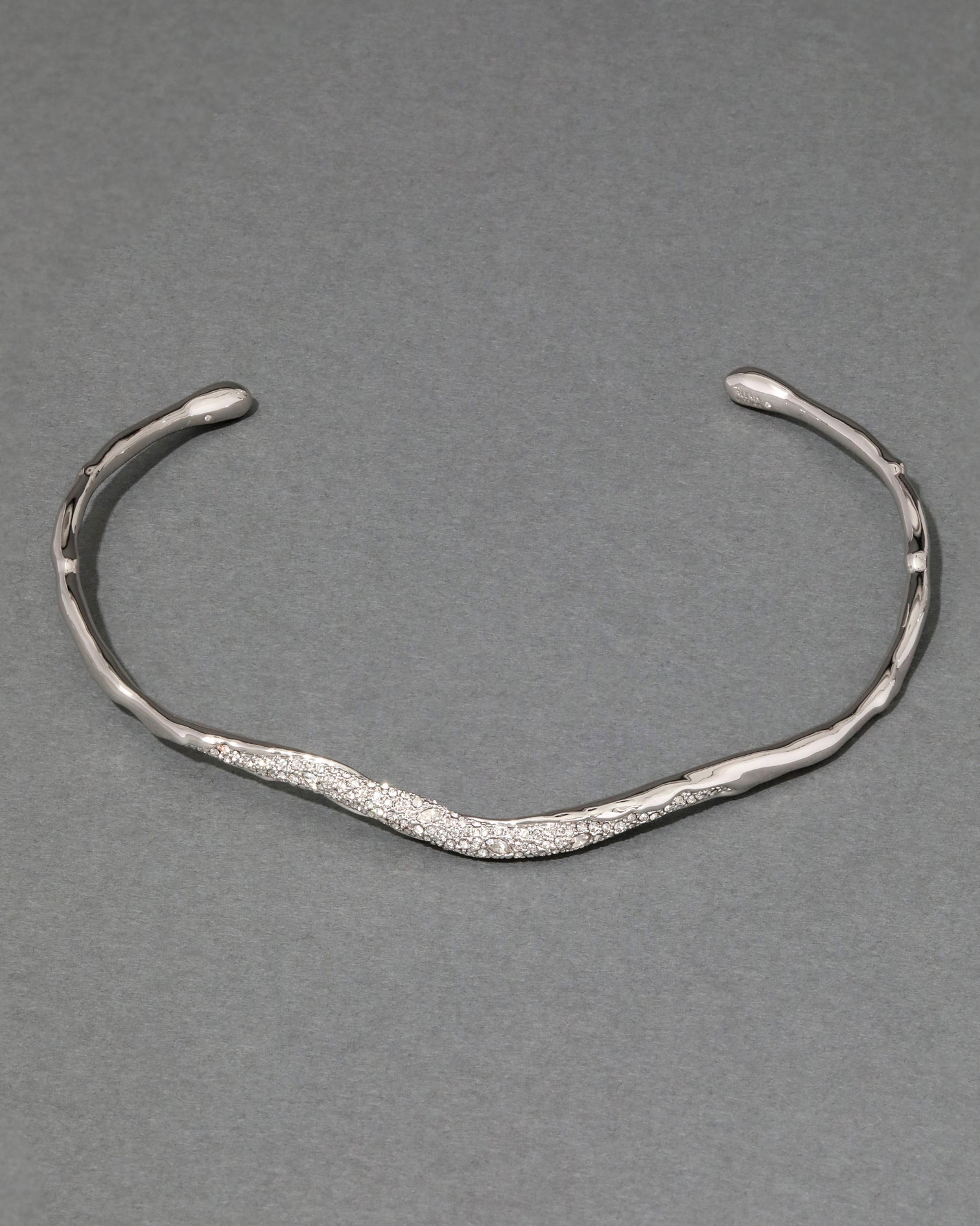 Solanales Silver Crystal Skinny Collar | Alexis Bittar