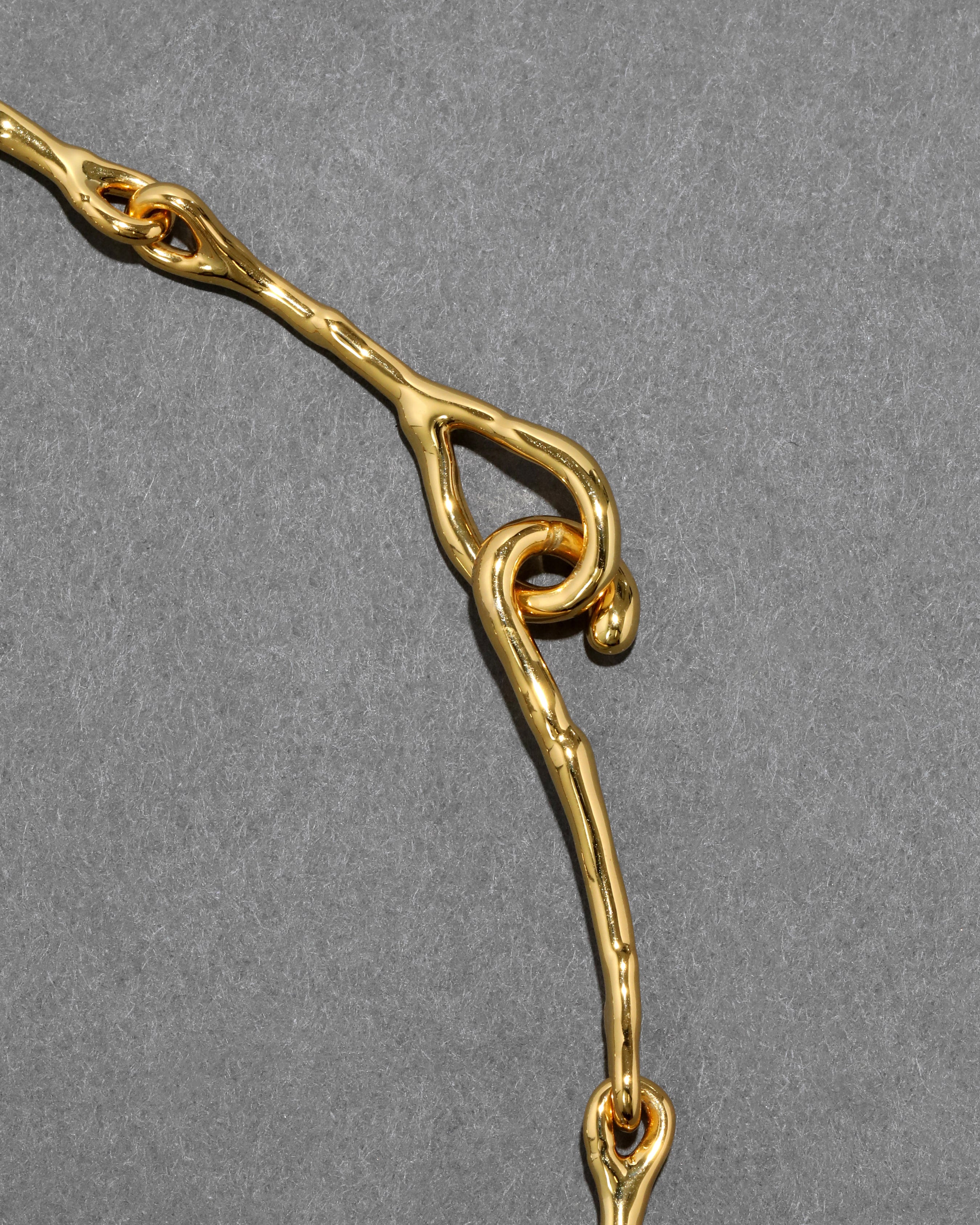 Solanales Gold Crystal Intertwined Necklace | Alexis Bittar