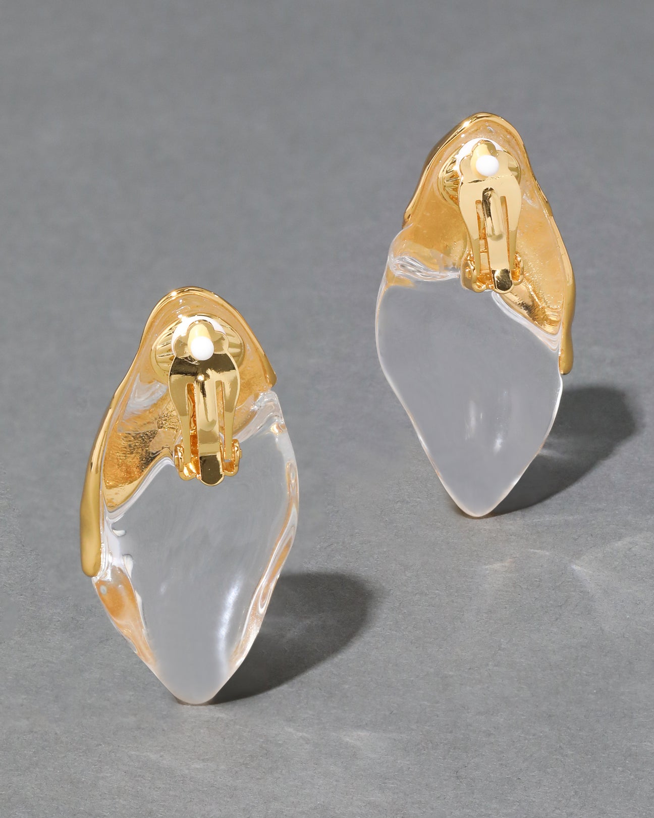 Clear Lucite Molten Clip On Earring | ALEXIS BITTAR
