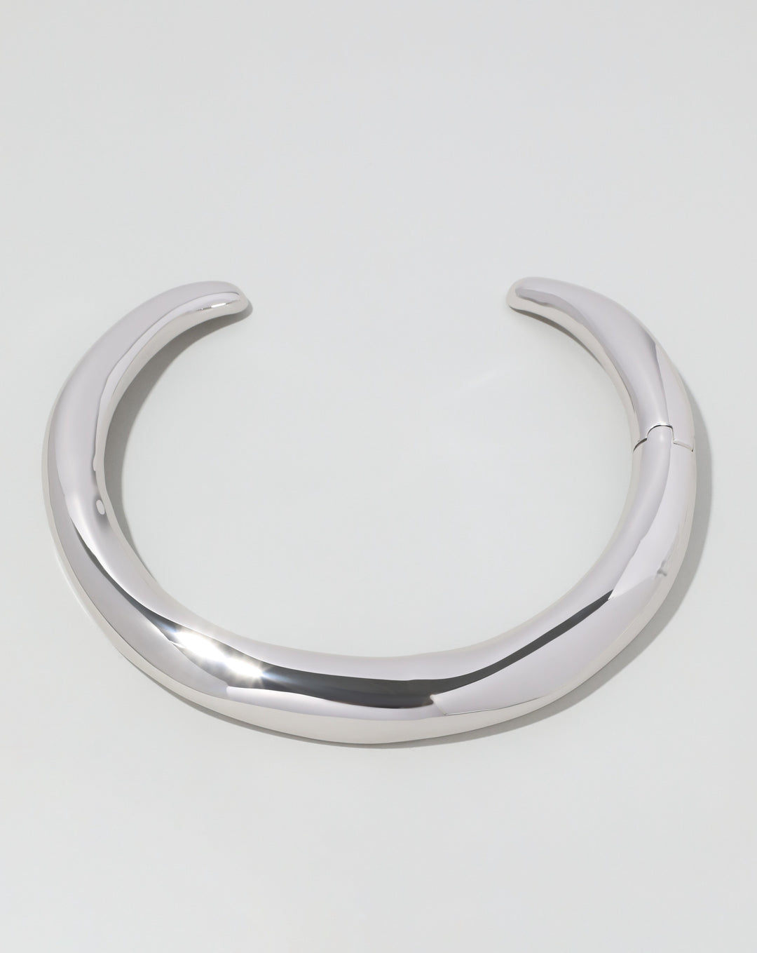 Rhodium Metal Hinge Collar Necklace | ALEXIS BITTAR